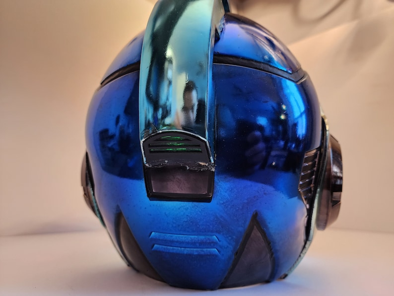 Mega Man X Chrome Blue Helmet Fully Lit 1:1 Scale Hunter - Etsy