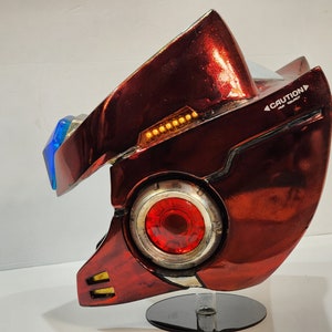 1st Edition Zero Helmet Mega Man X Chrome Red Fully Lit, 1:1 Scale - Etsy