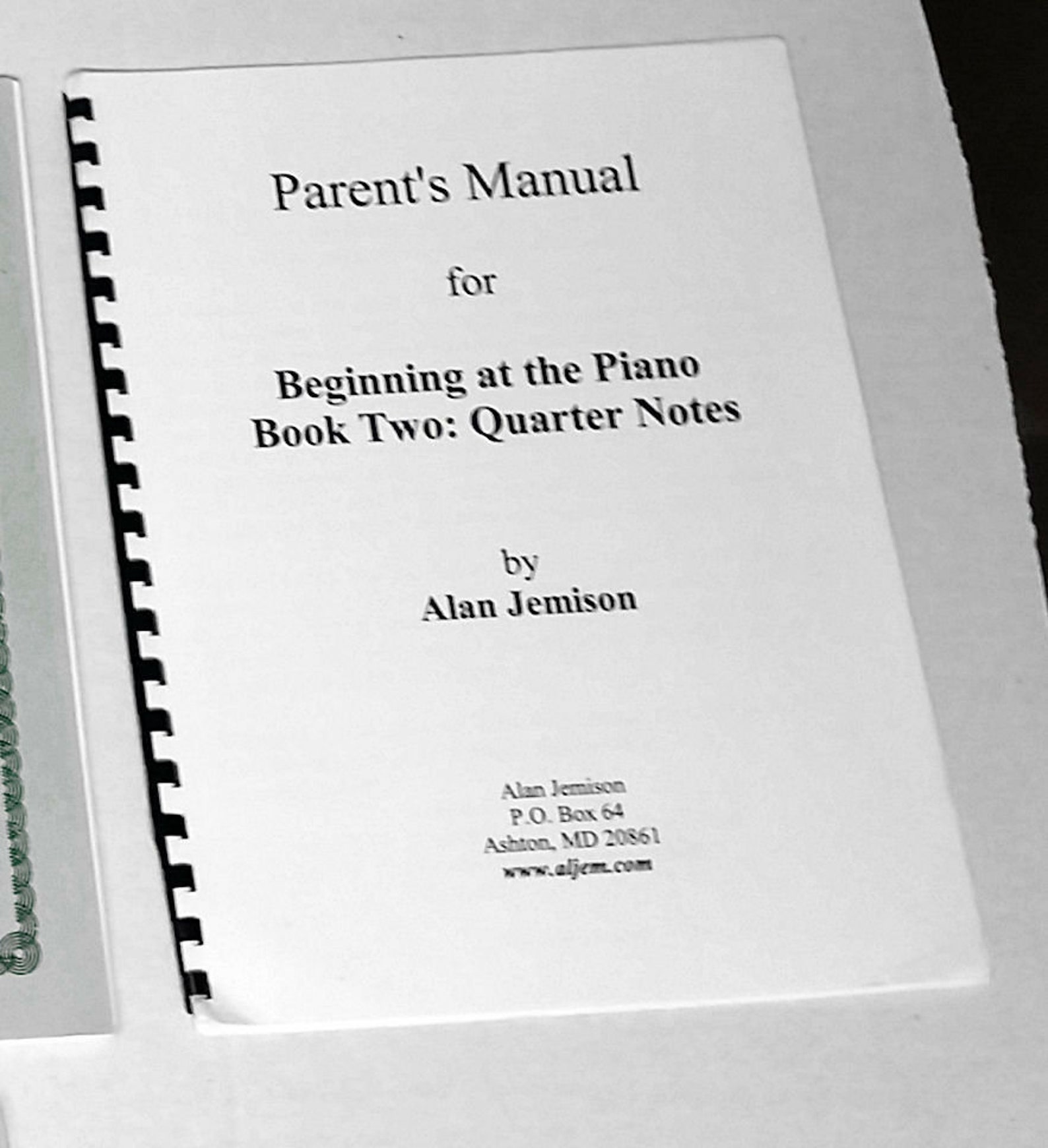 Alan Jemison Piano Instruction Method Book 2 Quarter Notes - Etsy