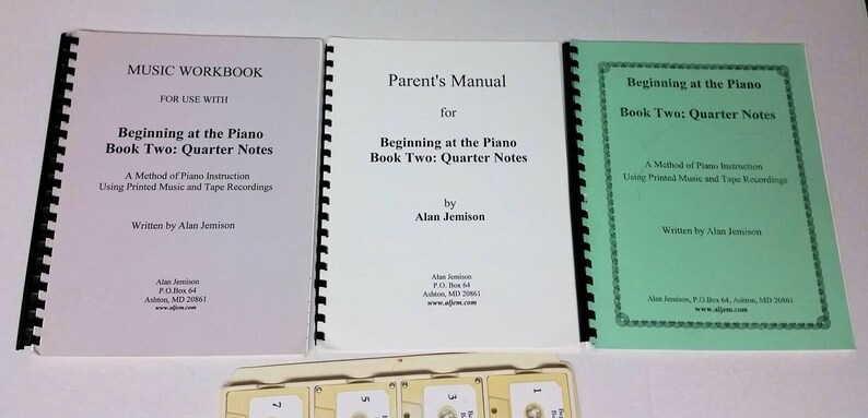 Alan Jemison Piano Instruction Method Book 2 Quarter Notes - Etsy
