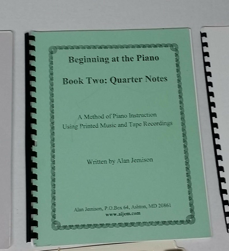 Alan Jemison Piano Instruction Method Book 2 Quarter Notes - Etsy