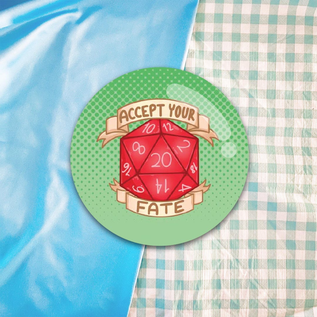 Dungeons & Dragons Pin/badge | DND Dice Badge - Etsy