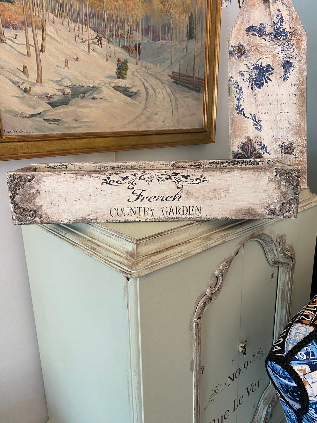 NEW DIFFERENT SIZE! 18x5x3.5” French Country Garden French Rustic ...