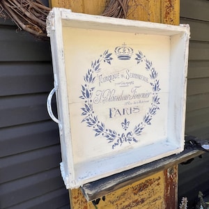 NEW! 1 Ready Ship! Beautiful French Country 18x18 Paris Display Box ...