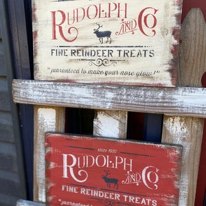 Highly Rustic Since 1939 RUDOLPH and Company Fine Reindeer Treats 15x9 ...