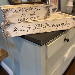 Rustic French Country Garden Planter Box 10.25x5 or 12x8.5 French ...