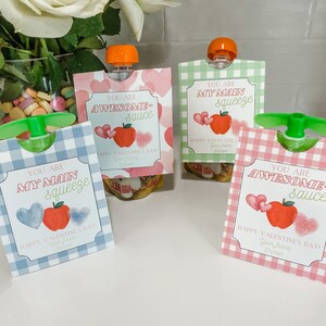 Printable Valentine's Day Tag Label for Applesauce Pouch -valentine's ...