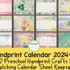 My Handprint Calendar 2024-2025, Memory Book Printable for Toddler ...