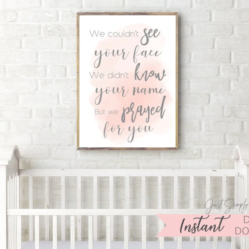 Printable Pink Nursery Wall Decor for Baby Girl Nursery - Etsy