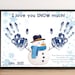 Preschool Winter Handprint Craft - Printable Preschool Activity - Baby ...