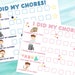 Toddler Boy Daily Routine Chart Checklist-printable Morning & - Etsy