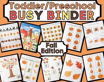 Christmas Toddler Preschool Busy Binder DIY Printable Quiet | Etsy