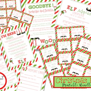 Printable Christmas Elf Letters and Activities-christmas & | Etsy