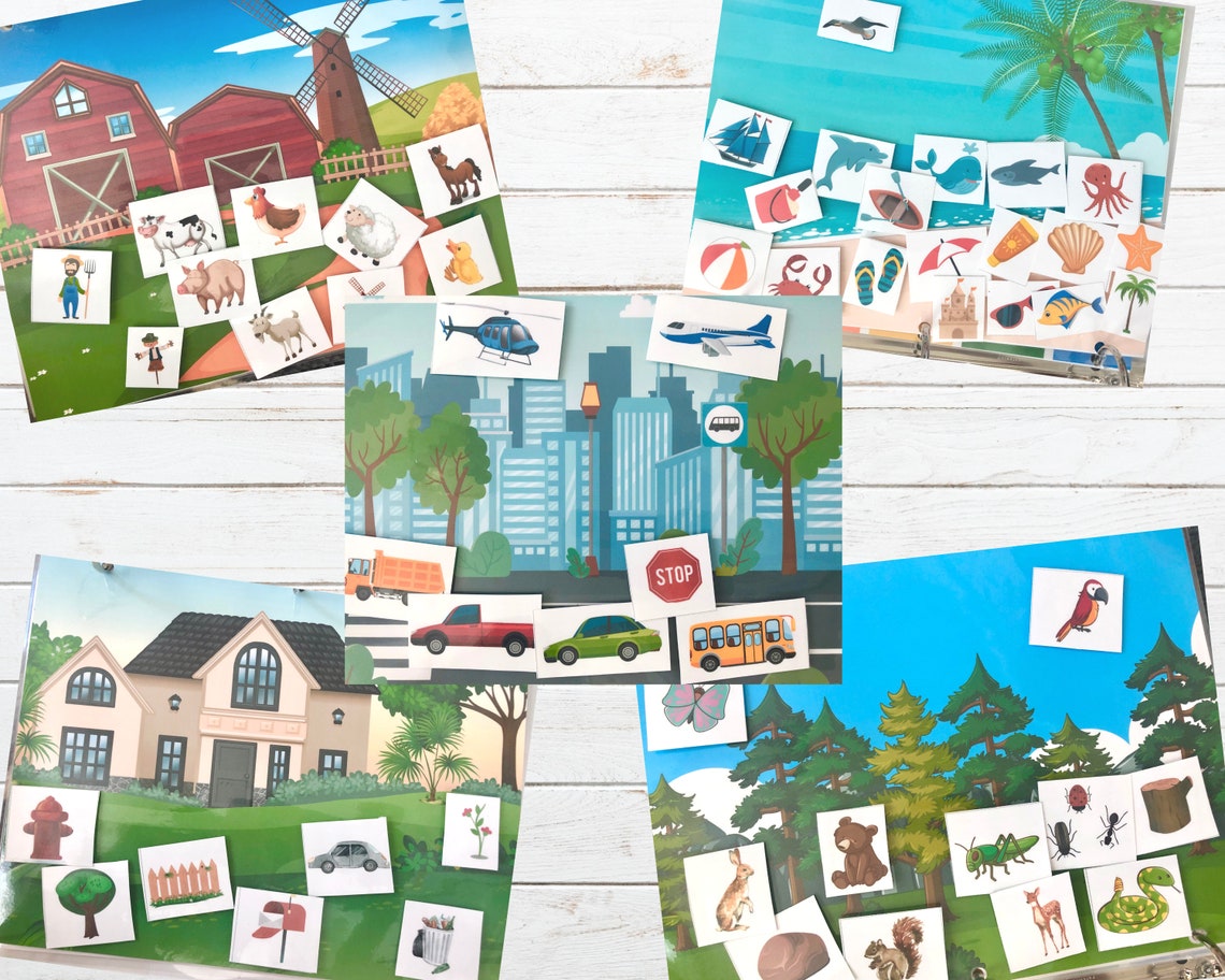 Printable DIY Toddler Busy Binder quiet Book of Learning and - Etsy