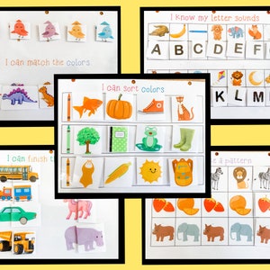 Printable DIY Toddler Busy Binder -quiet Book of Learning and ...