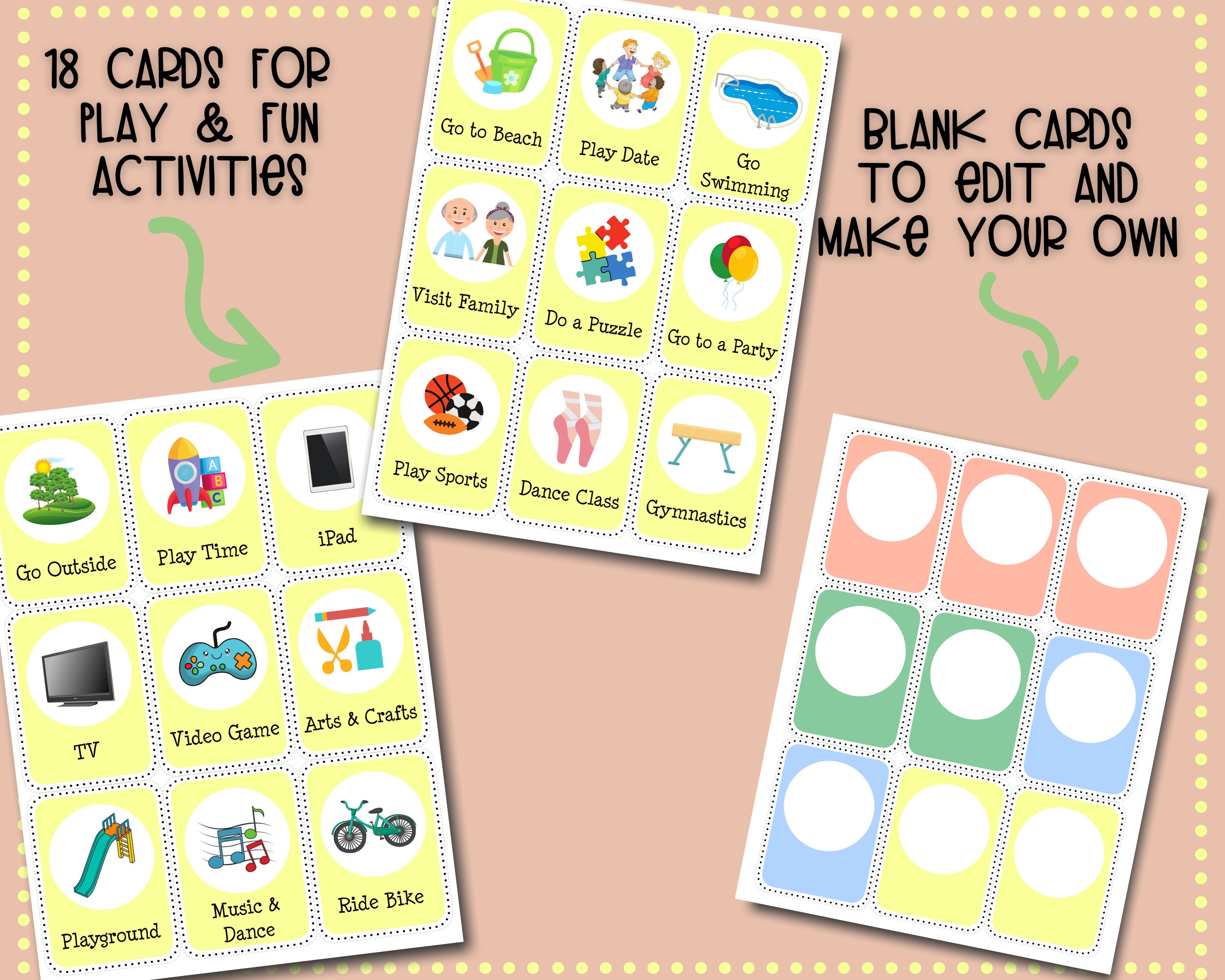 Printable Daily Routine Cards for Kids Activities for Chores - Etsy