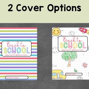 Back to School Planner Printable, Fillable PDF, Printable Organizer for ...