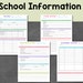 Back to School Planner Printable, Fillable PDF, Printable Organizer for ...