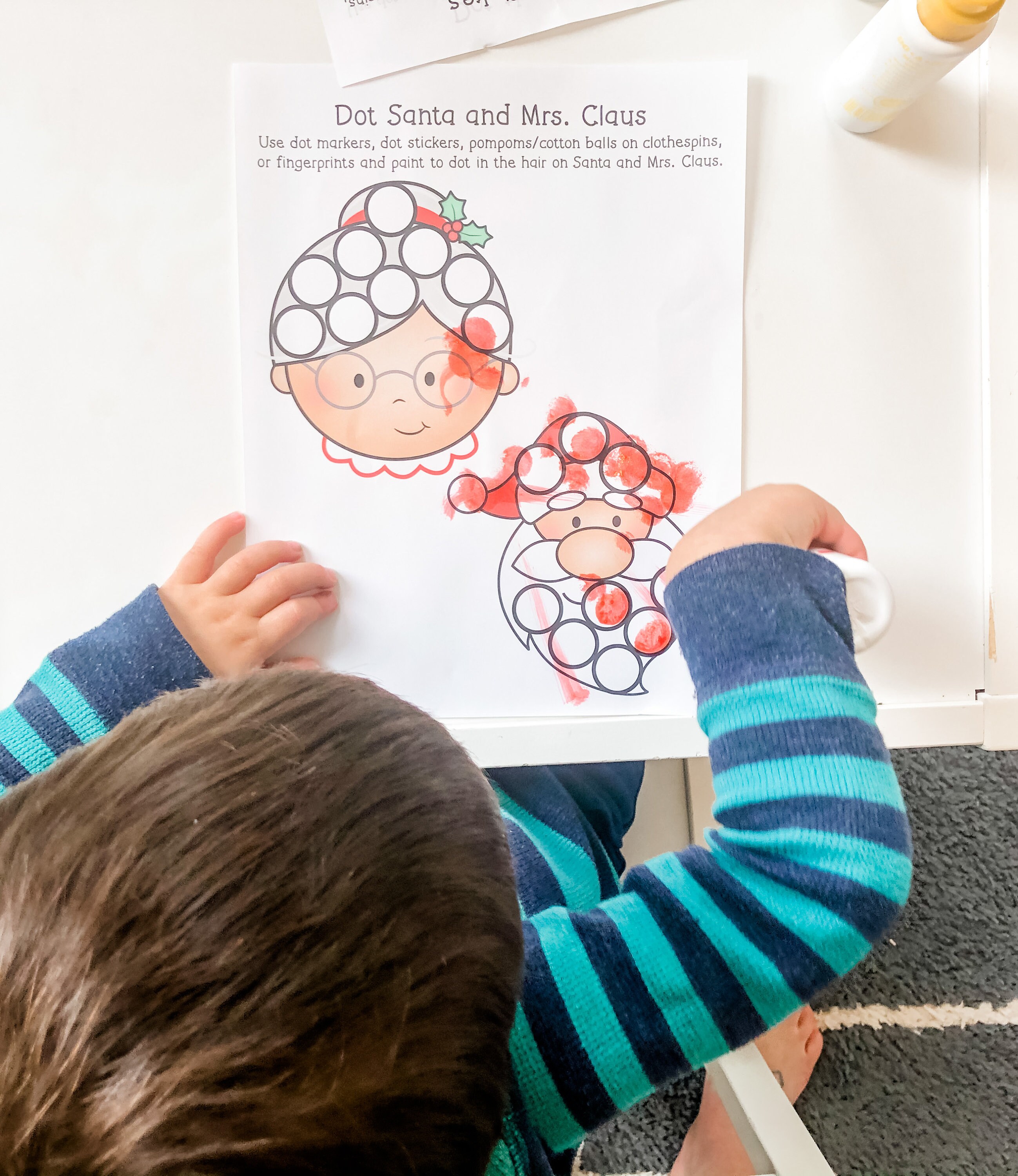 Christmas Toddler Preschool Dot Activity Printables fine - Etsy