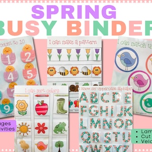 Busy Book Educational Activities - Spring Toddler + Preschool Busy ...
