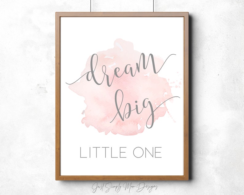 Printable Pink Nursery Wall Decor for Baby Girl Nursery | Etsy