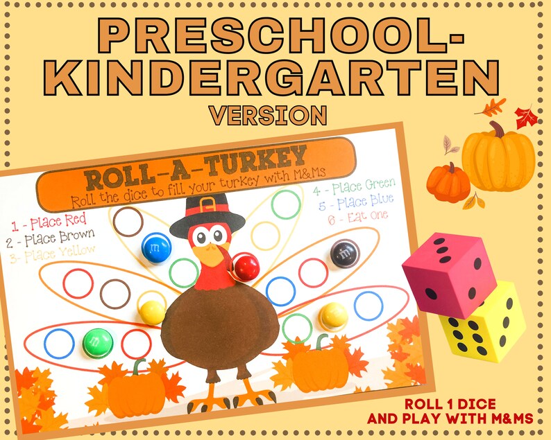 Thanksgiving Table Game for Kids - Toddler, Preschool, Older Kid ...