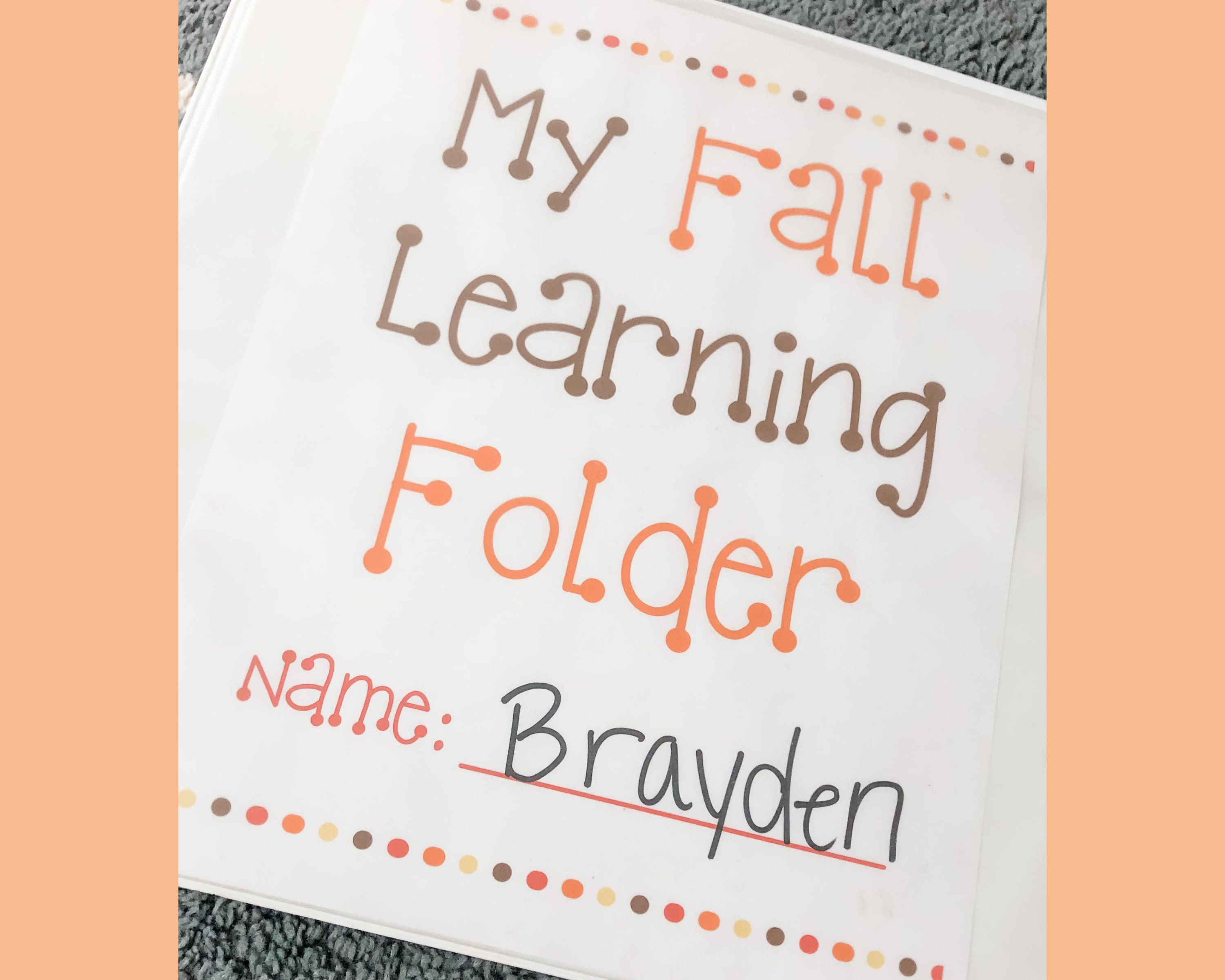 Fall Printable DIY Toddler + Preschool Busy Binder -quiet Book of ...