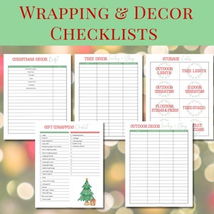 Christmas Planner Printable, Fillable PDF, Printable Organizer for ...