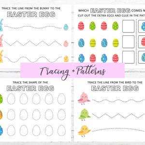 Printable Toddler Easter Learning and Educational Activities -fine ...