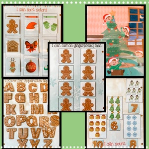 Christmas Toddler + Preschool Busy Binder -DIY Printable Quiet Book of ...