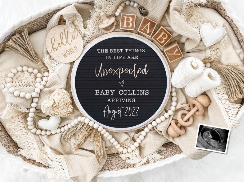 Neutral Pregnancy Announcement Digital Download for Social - Etsy