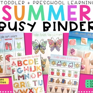 Busy Book Educational Activities - Summer Toddler + Preschool Busy ...