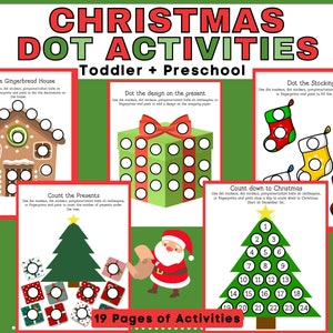 Christmas Toddler + Preschool Dot Activity Printables -fine Motor ...
