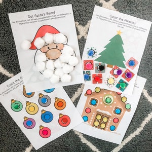 Christmas Toddler + Preschool Dot Activity Printables -fine Motor ...