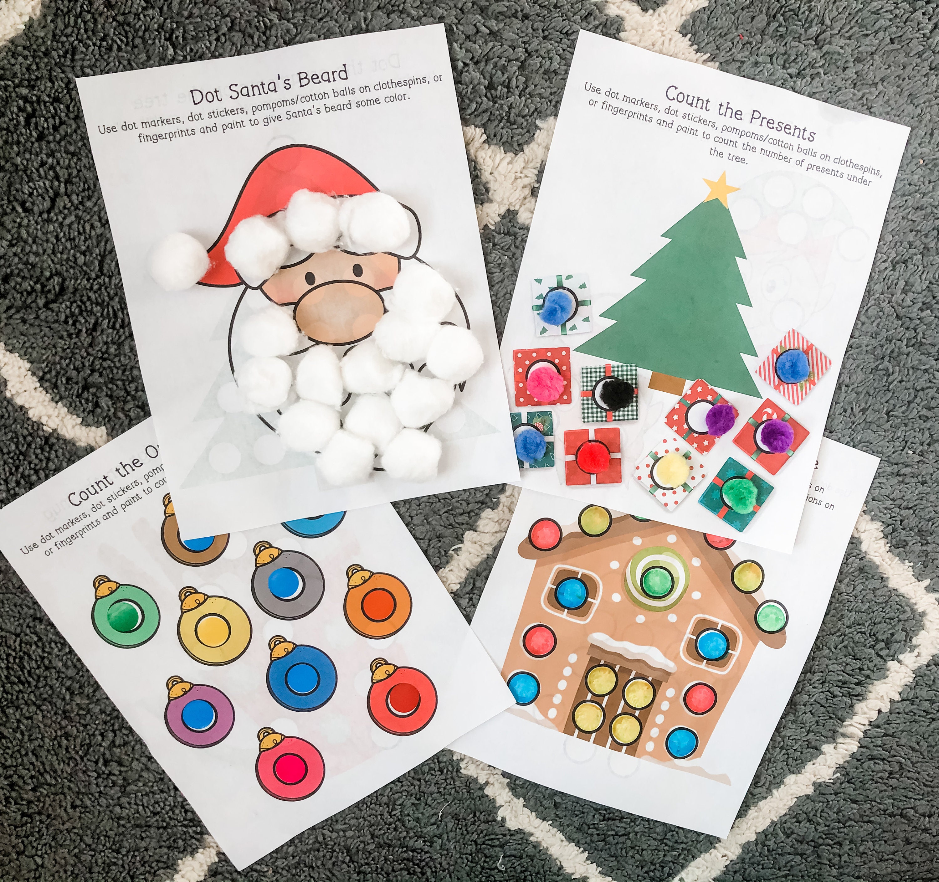Christmas Toddler Preschool Dot Activity Printables fine - Etsy