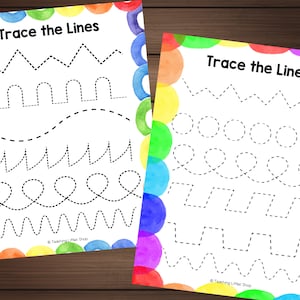 Pre Handwriting Line Tracing Worksheets, Preschool Printable ...