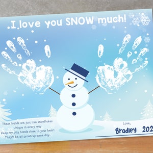 Preschool Winter Handprint Craft - Printable Preschool Activity - Baby ...