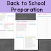 Back to School Planner Printable, Fillable PDF, Printable Organizer for ...