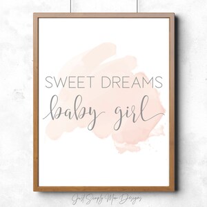 Printable Pink Nursery Wall Decor for Baby Girl Nursery - Blush Floral ...