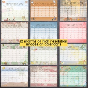 My Handprint Calendar 2024-2025, Memory Book Printable for Toddler ...