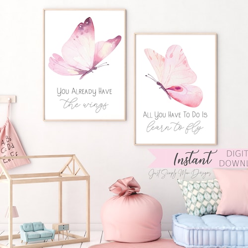 Butterfly Printable Butterfly Art Print Butterfly Wall - Etsy