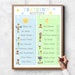 Toddler Boy Daily Routine Chart Checklist-printable Morning & Bedtime ...