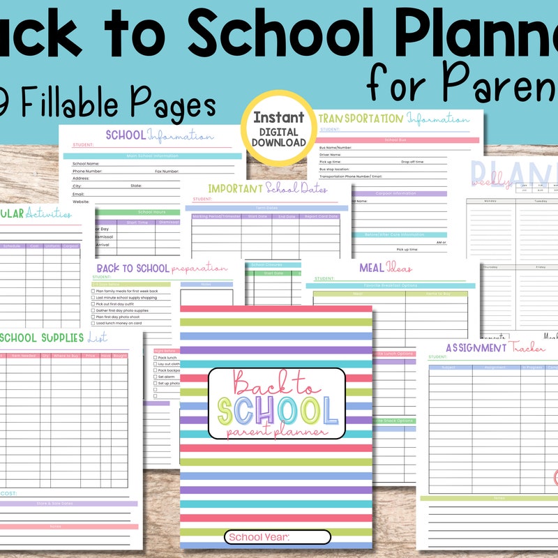 School Year Planner - Etsy