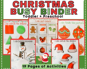 Printable DIY Toddler Busy Binder quiet Book of Learning and | Etsy