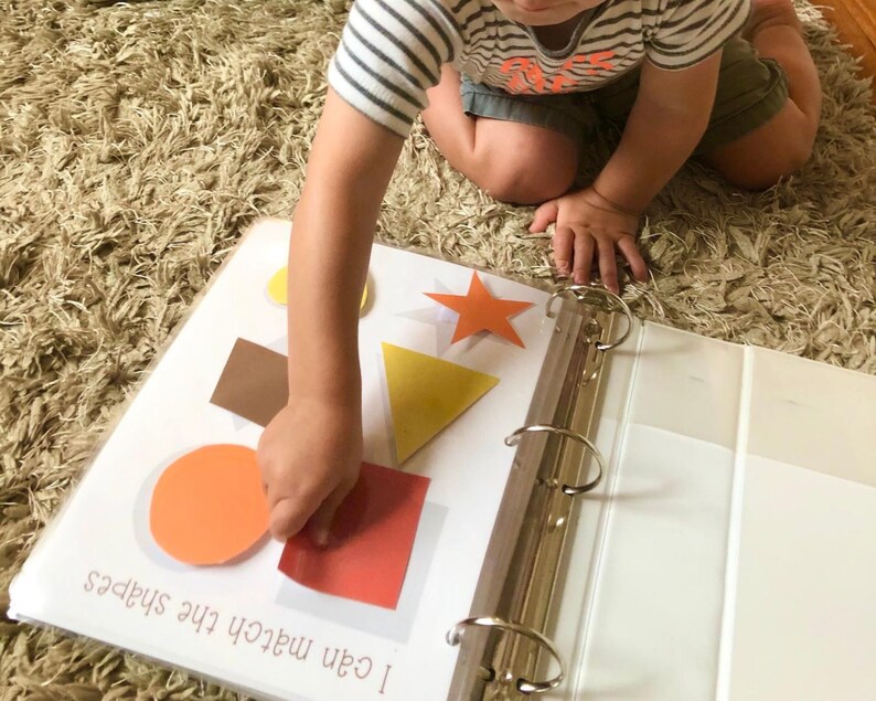 Fall Printable DIY Toddler Preschool Busy Binder quiet Book - Etsy