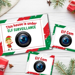 Printable Elf Surveillance- Elf Cam - Christmas and Holiday Santa Fun ...