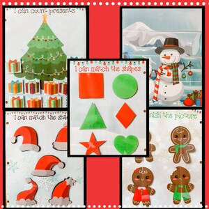 Christmas Toddler + Preschool Busy Binder -DIY Printable Quiet Book of ...