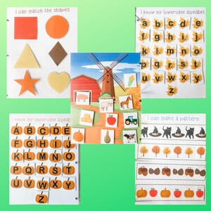 Fall Printable DIY Toddler + Preschool Busy Binder -quiet Book of ...