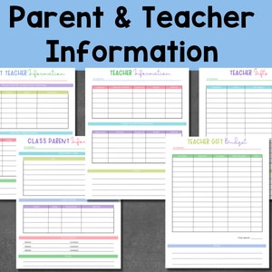 Back to School Planner Printable, Fillable PDF, Printable Organizer for ...