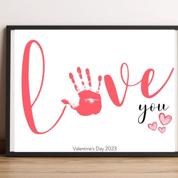 Baby Handprint Art - Etsy